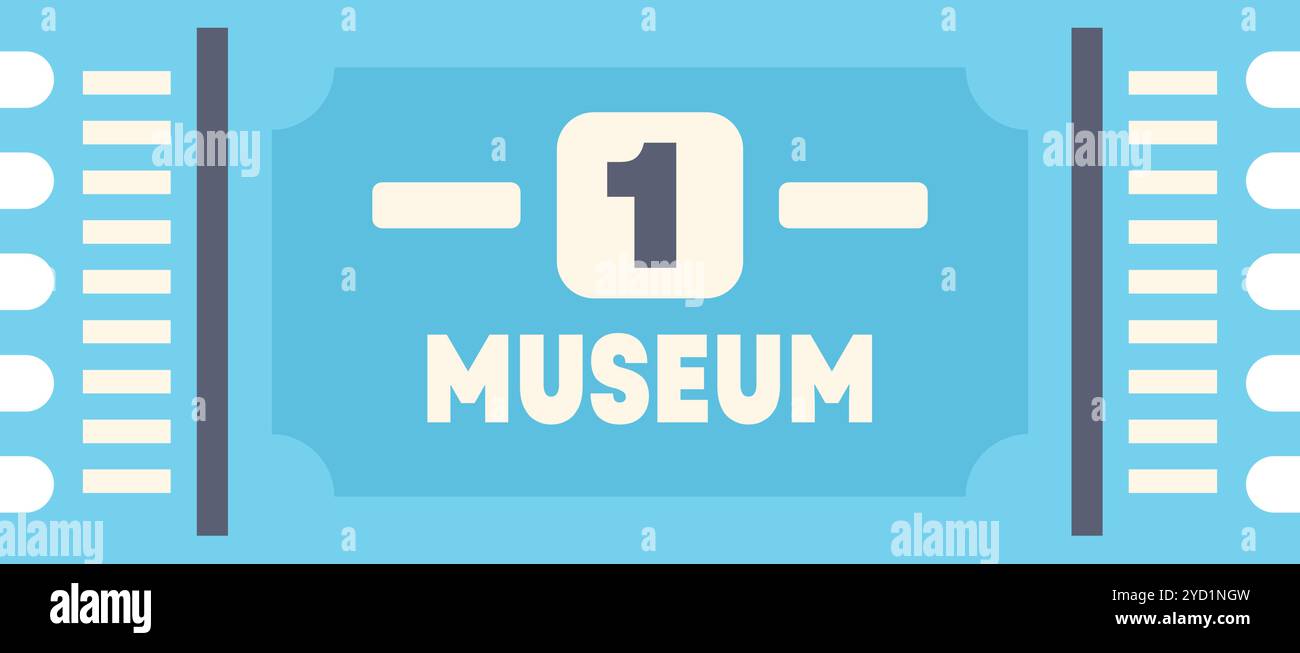 This illustration shows a blue museum ticket allowing one person to ...