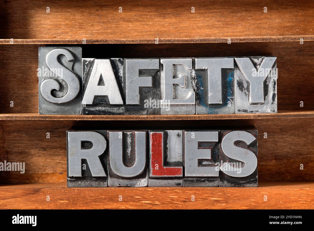 Safety rules tray Stock Photo - Alamy
