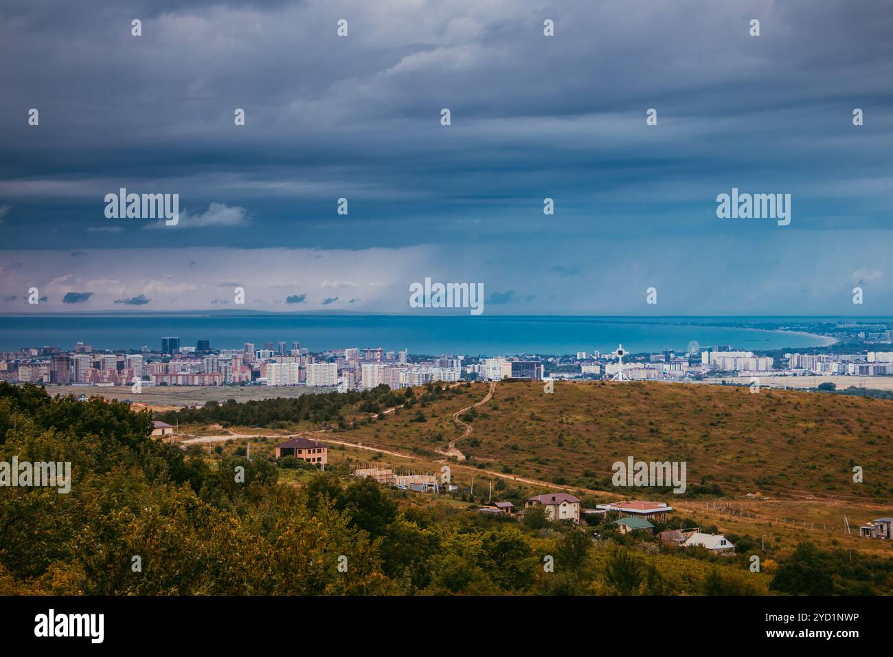 View of Anapa. View of the resort city. The vastness of Russia. Russian ...