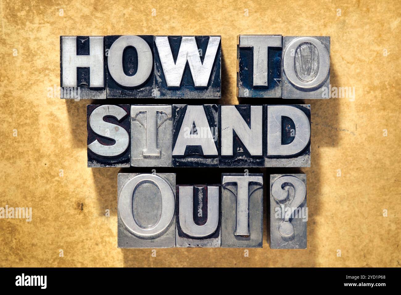 How to stand out Stock Photo - Alamy