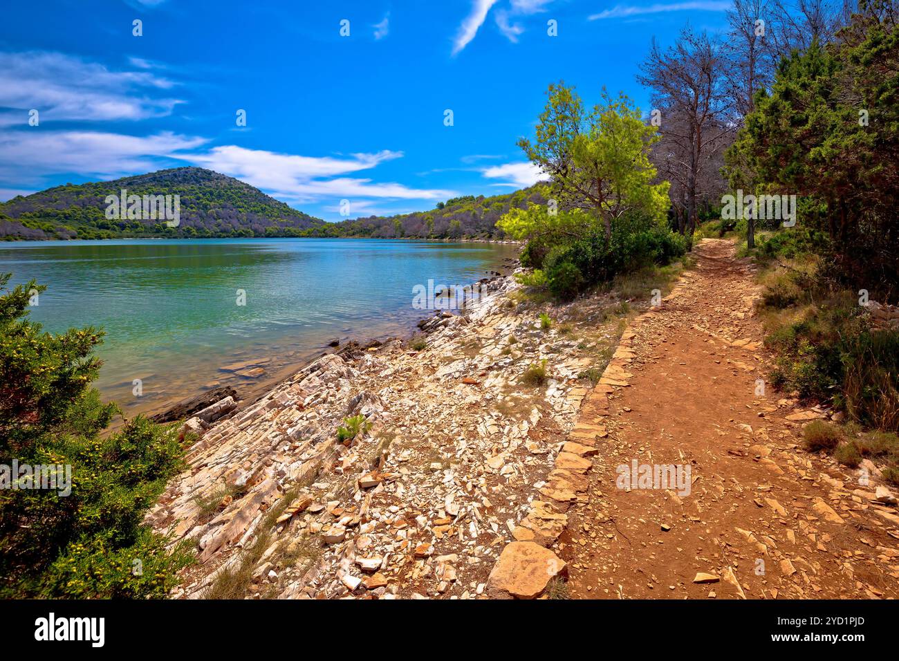 Lake Mir in Telascica bay nature park on Dugi Otok island Stock Photo ...