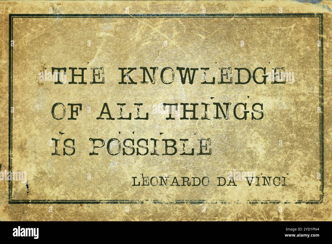 Know all DaVinci Stock Photo - Alamy