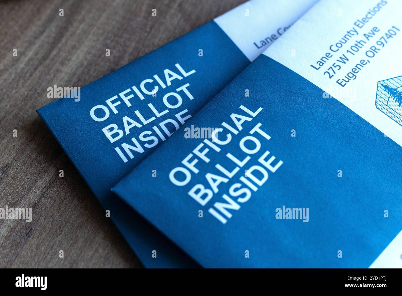 A mail ballot for the 2024 US Presidential election Stock Photo - Alamy