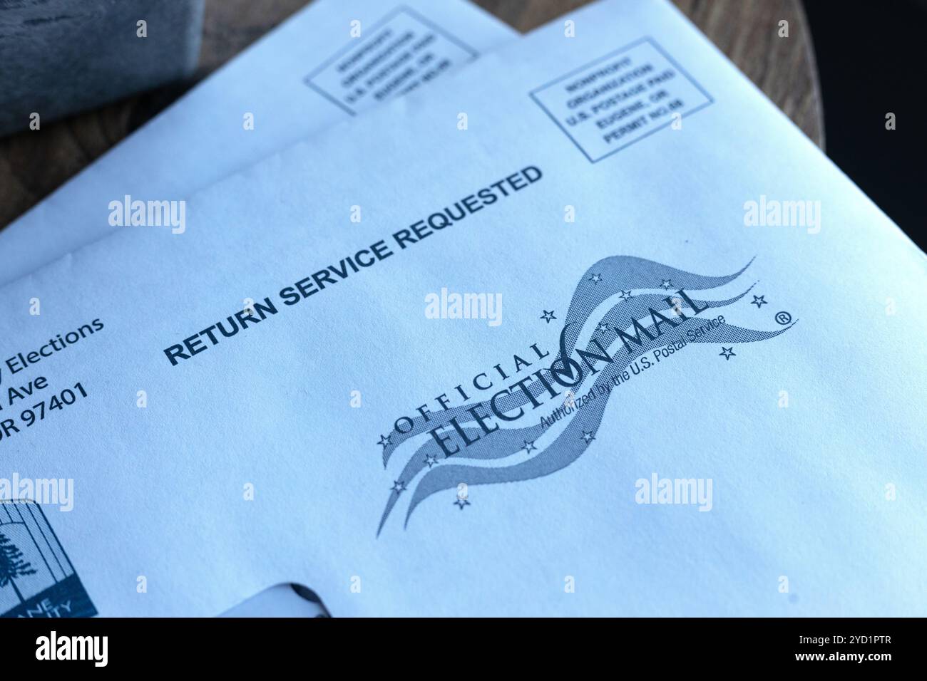 A mail ballot for the 2024 US Presidential election Stock Photo - Alamy