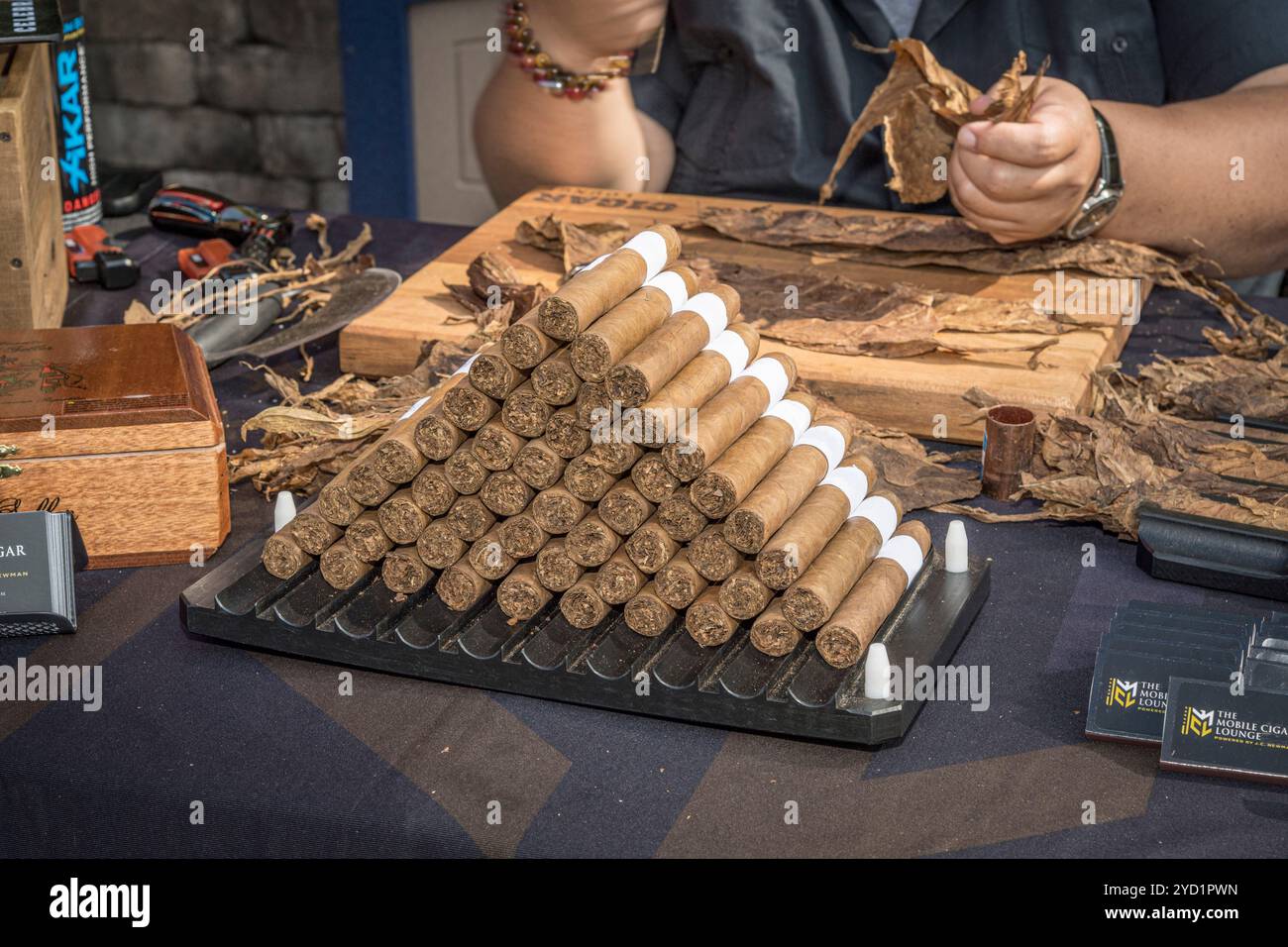 Hand Rolled Cigars, USA Stock Photo - Alamy