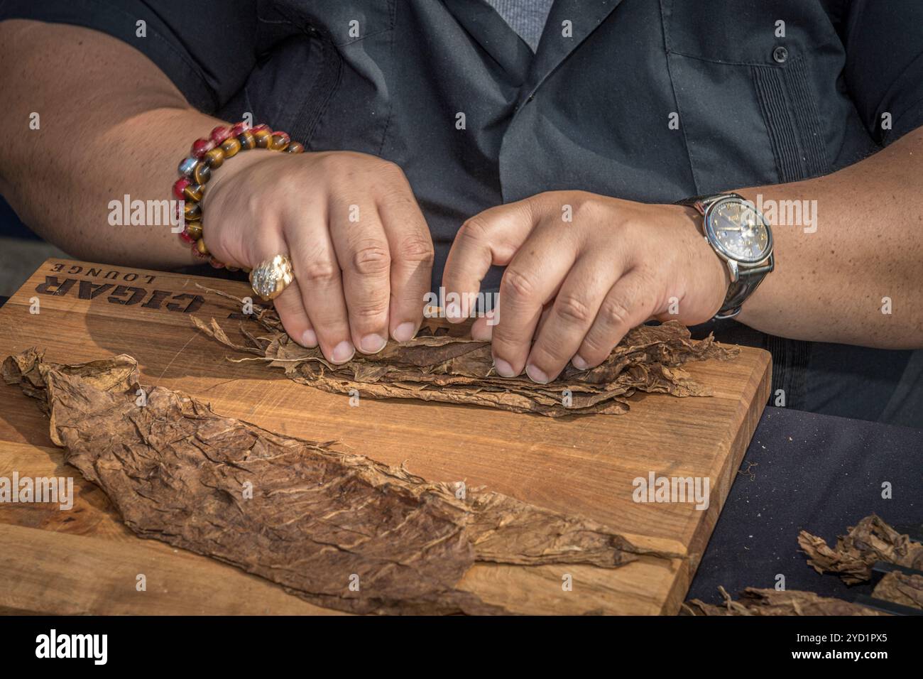 Hand Rolled Cigars, USA Stock Photo - Alamy