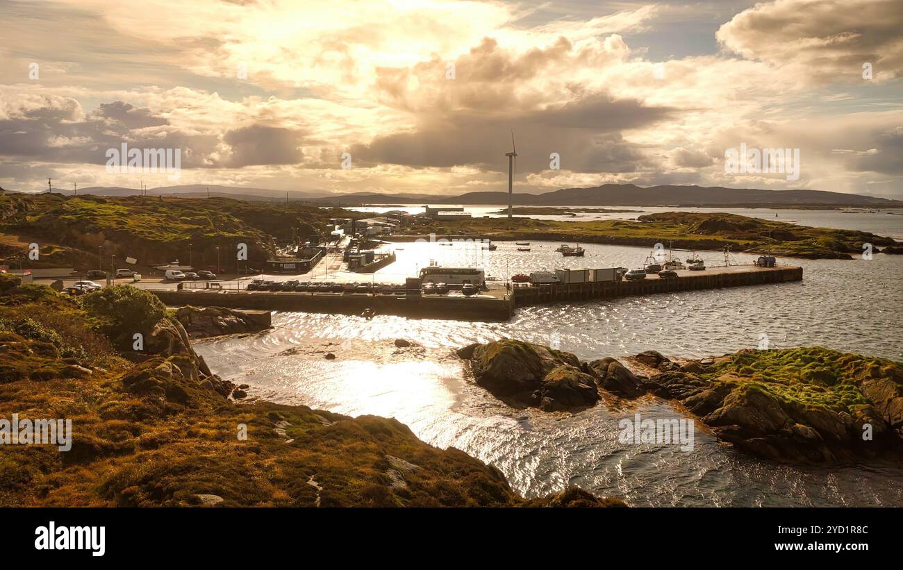 Burtonport Harbour in Donegal a Beautiful Harbor and a Dramatic Sky ...