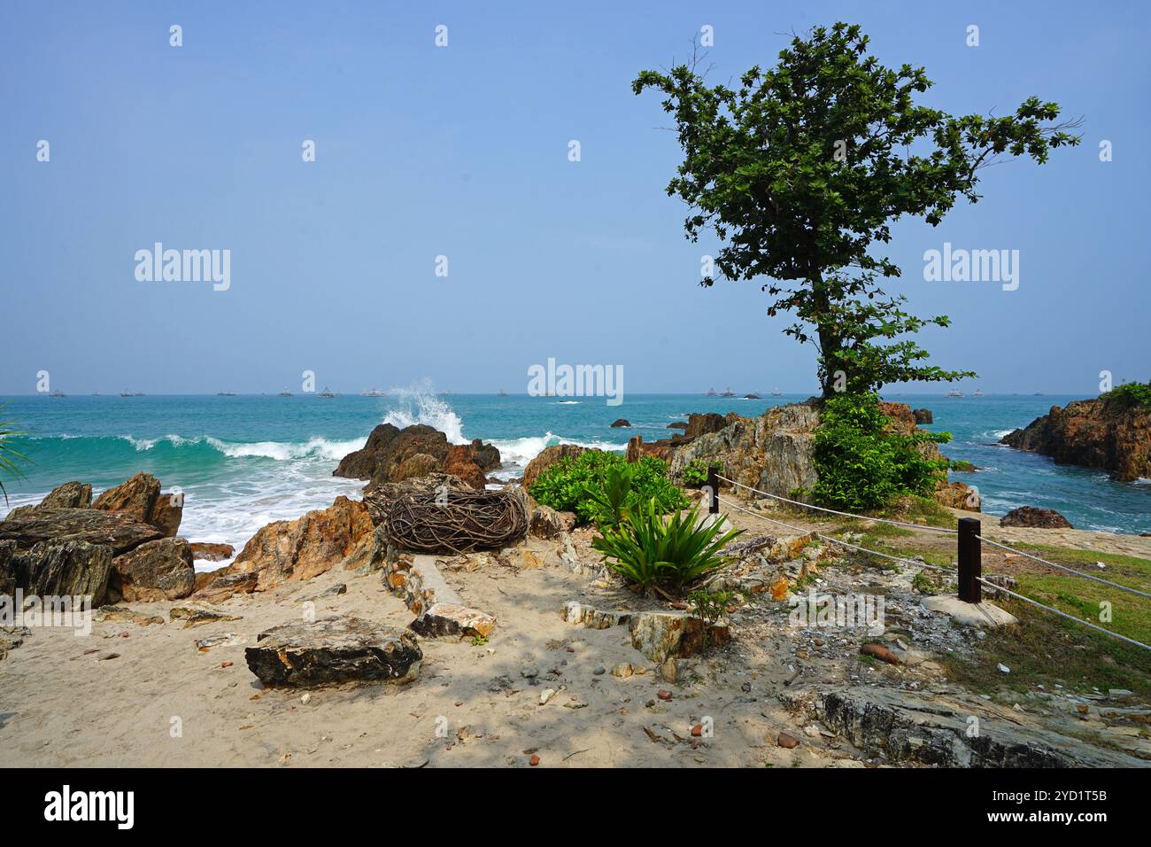 Pantai Marina Beach, Kalianda, Lampung, Sumatera, Indonesia Stock Photo ...