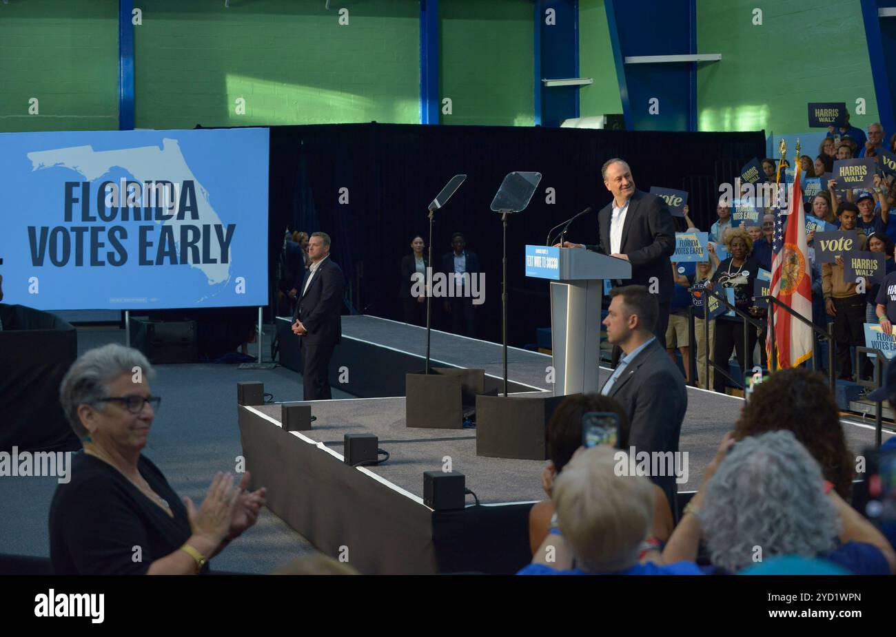 Hallandale Beach, Florida, USA. 23rd Oct, 2024. Second Gentleman of ...