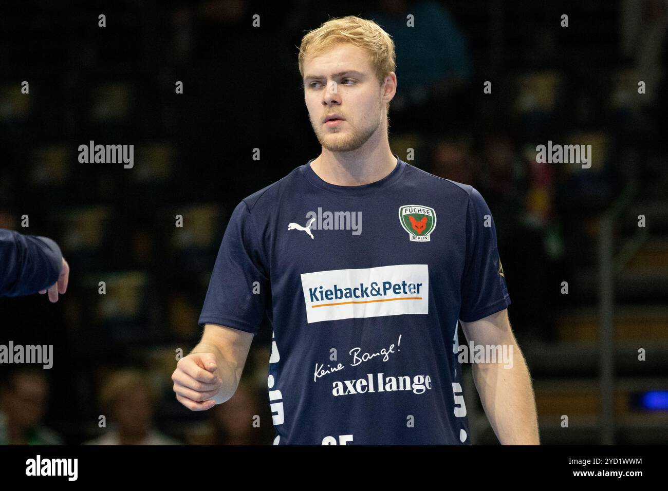 Berlin, Germany. 24th, October 2024. Matthes Langhoff of Füchse Berlin ...