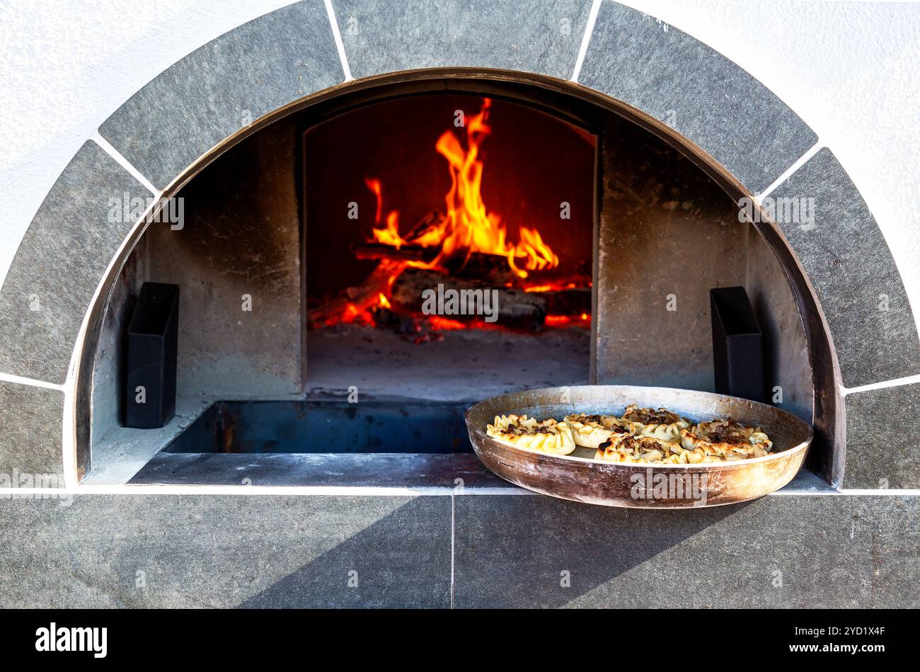 Cooking pie in oven hi-res stock photography and images - Alamy