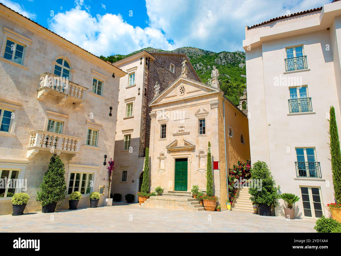 Perast and Church Stock Photo - Alamy