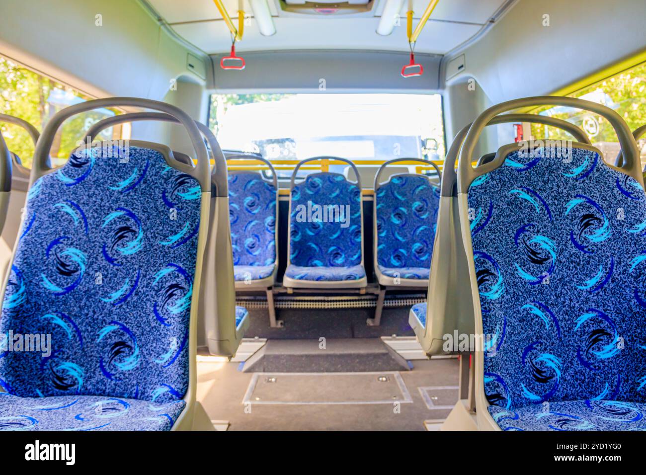 Seats on the bus. Public transport . Carriage of passengers Stock Photo ...