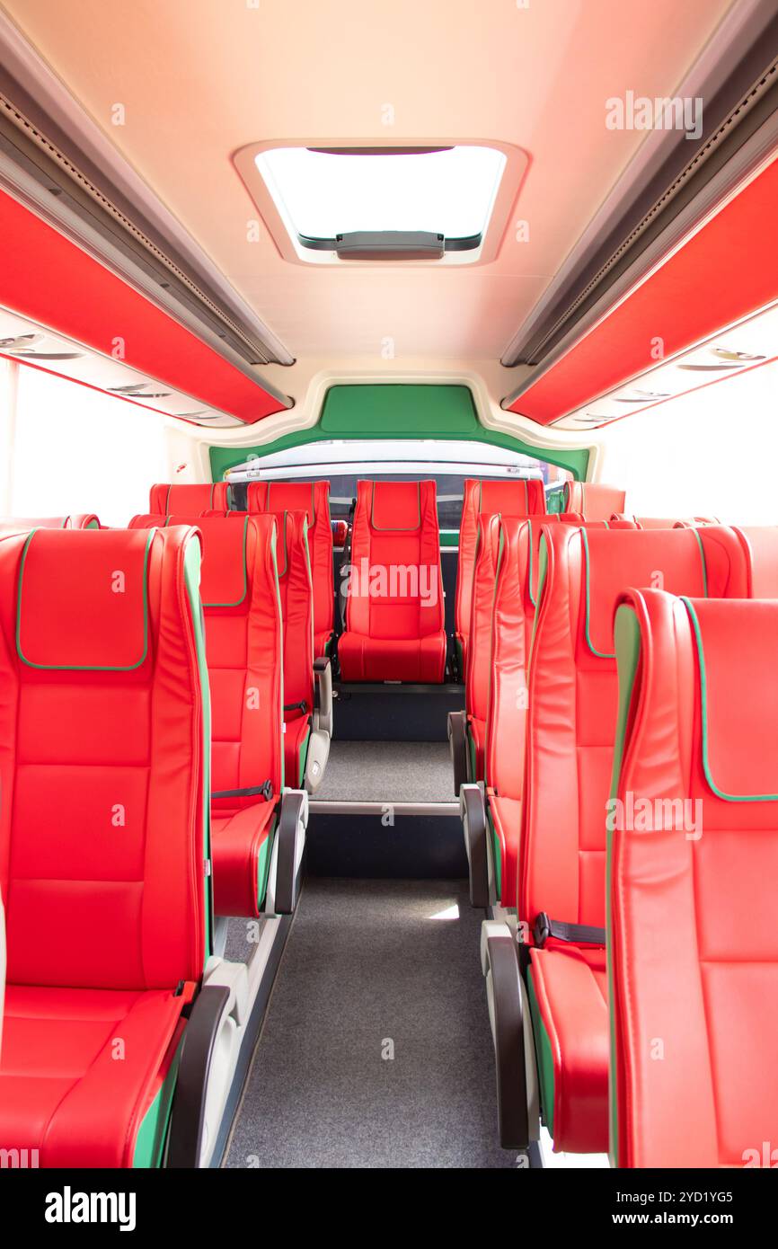 Seats on the bus. Public transport . Carriage of passengers ...