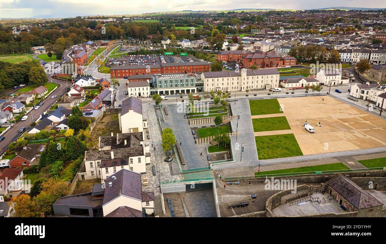 City of Derry aka Londonderry in Northern Ireland aerial view - A ...