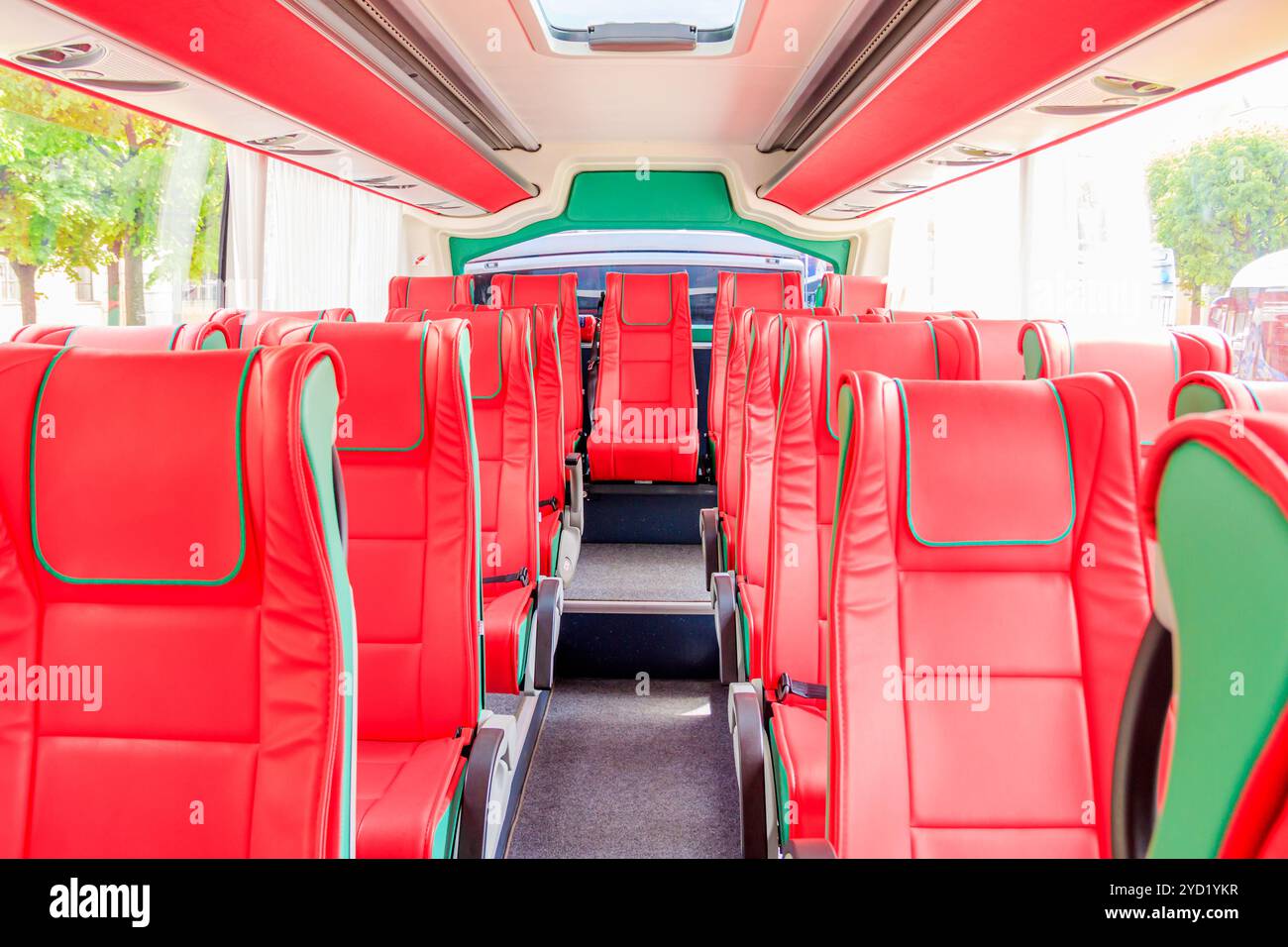 Seats on the bus. Public transport . Carriage of passengers Stock Photo ...