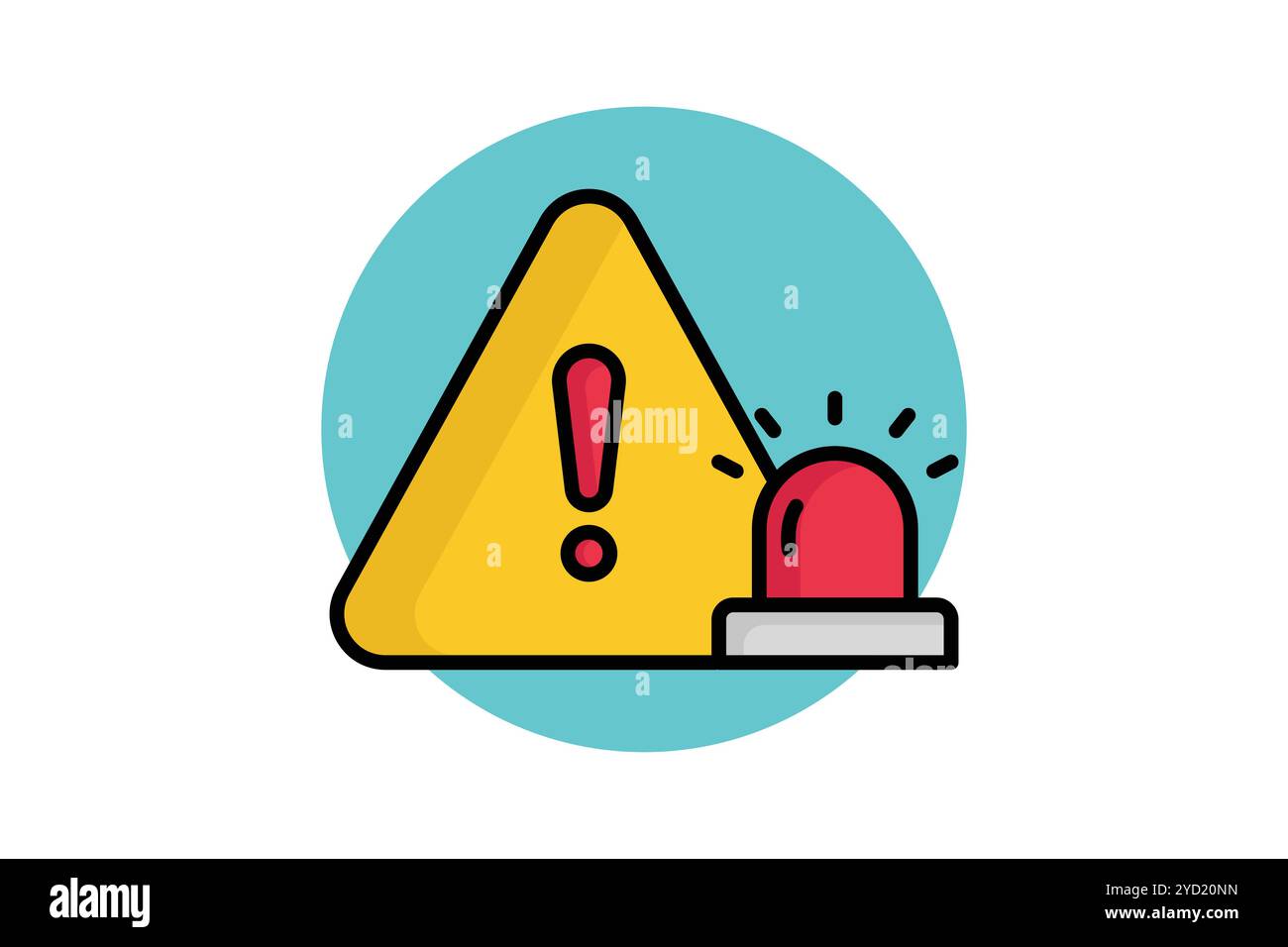 Emergency icon. colored outline icon style. icon related to warning ...
