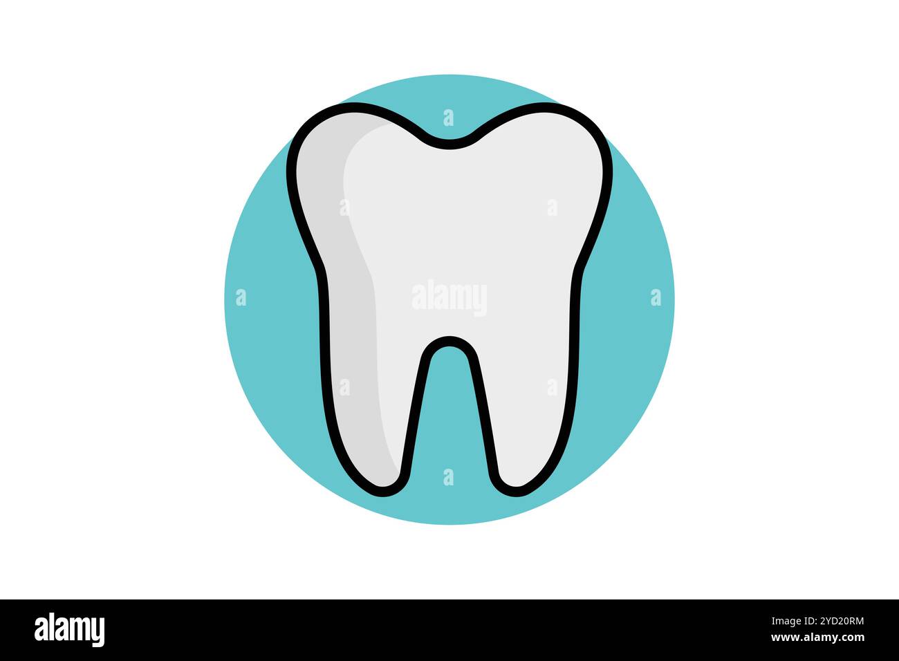 Tooth icon. colored outline icon style. icon related to medical. health ...