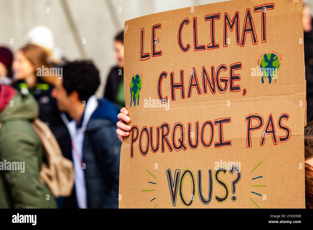 Global warming poster french hi-res stock photography and images - Alamy