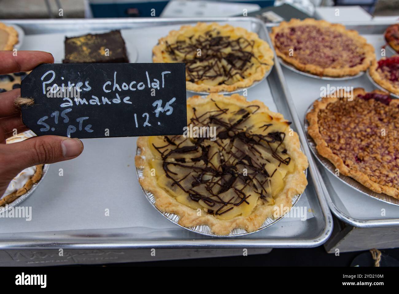 Baked goods at outdoor agriculture fair Stock Photo - Alamy