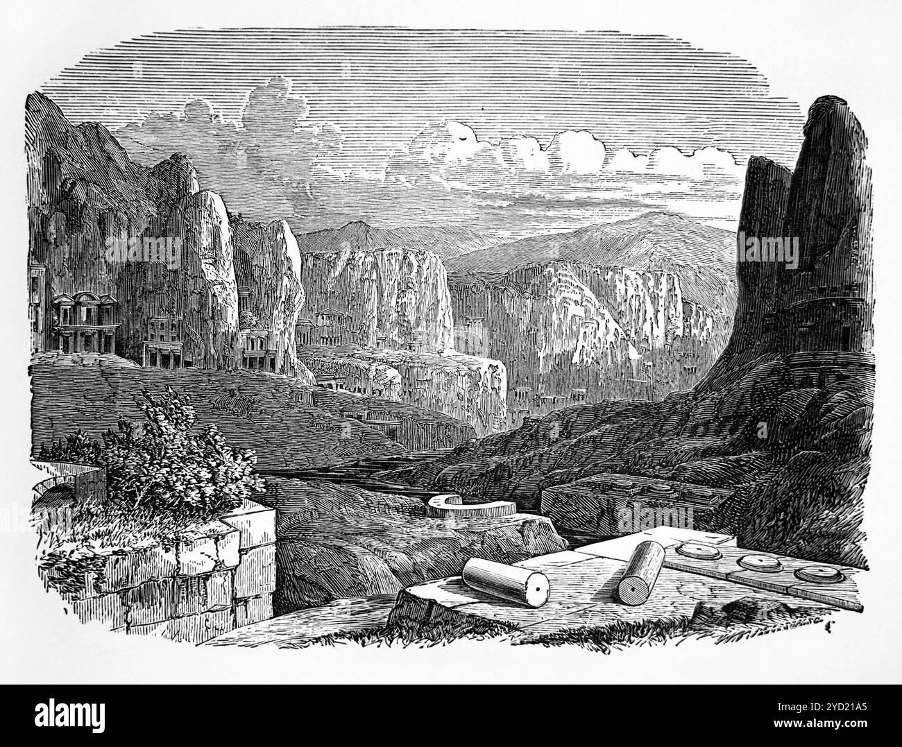 Illustration of The Valley of Edom (Old Testament) from the Antique ...