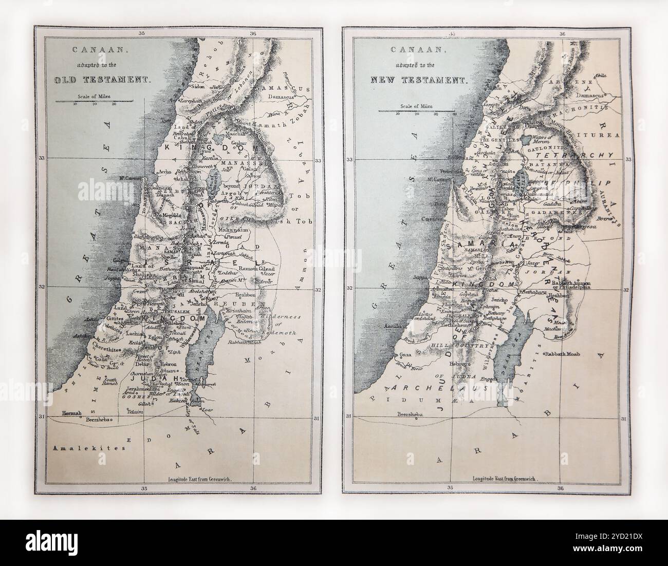 Map of canaan hi-res stock photography and images - Alamy