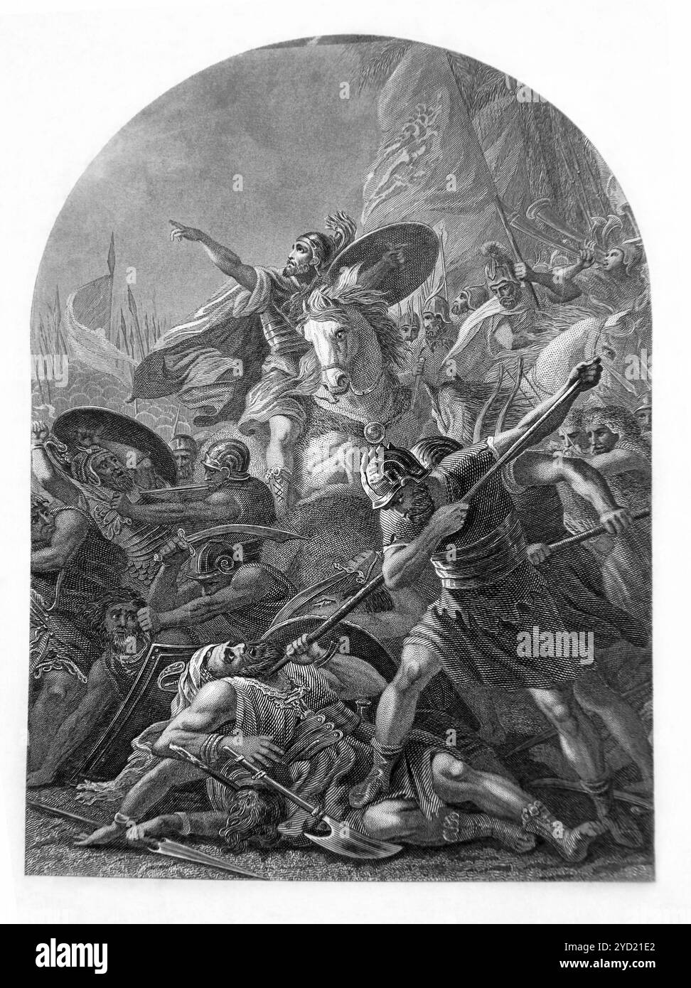 Joshua Commanding the Sun to Stand Still in Antique 1776 Edition of The ...