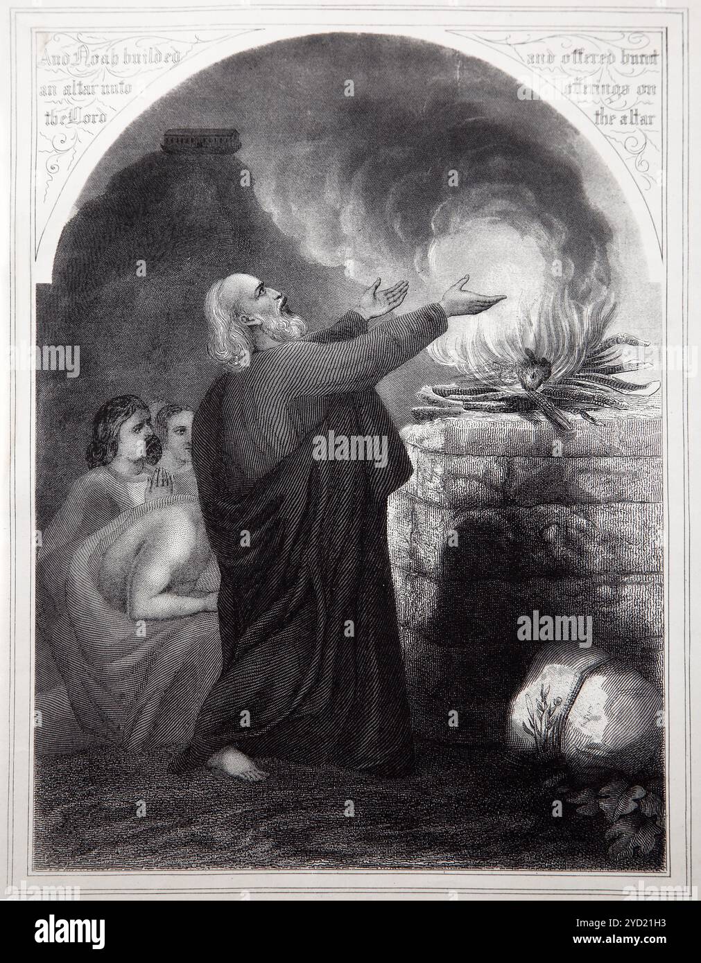 Noah built an altar hi-res stock photography and images - Alamy