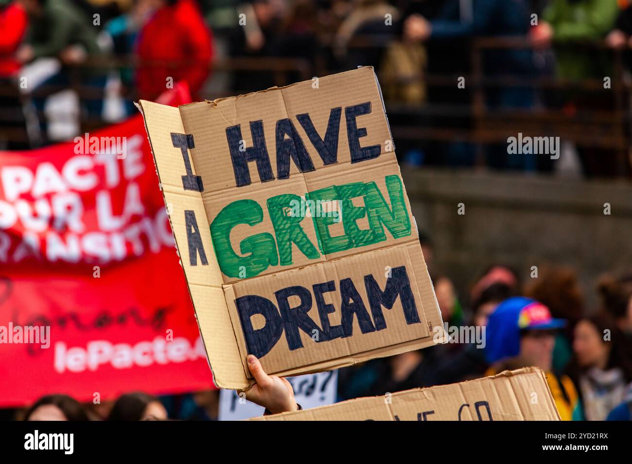 Homemade sign at global warming protest Stock Photo - Alamy