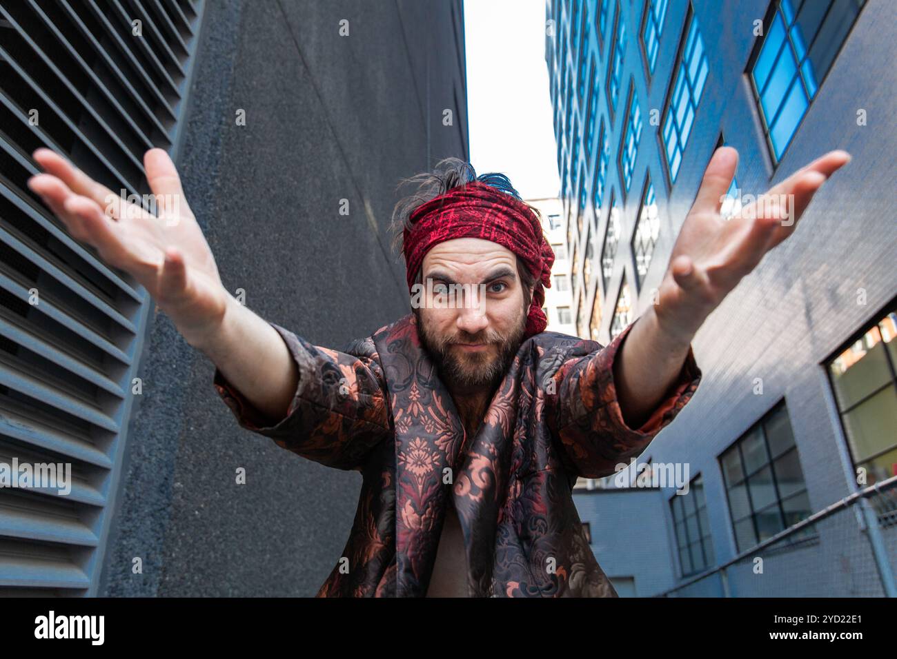 Sacred man meets urban environment Stock Photo - Alamy