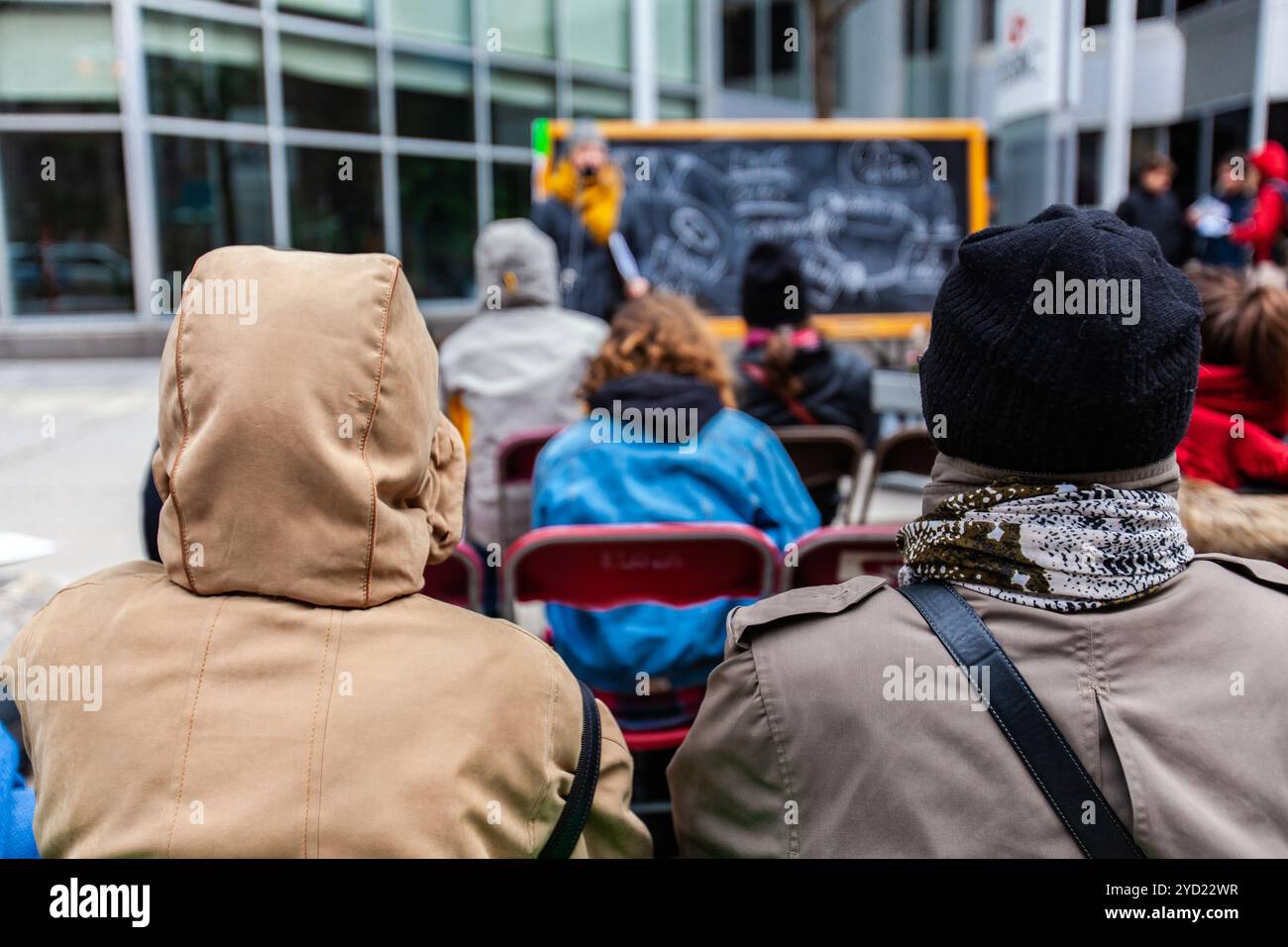Audience watch environment demonstration Stock Photo - Alamy
