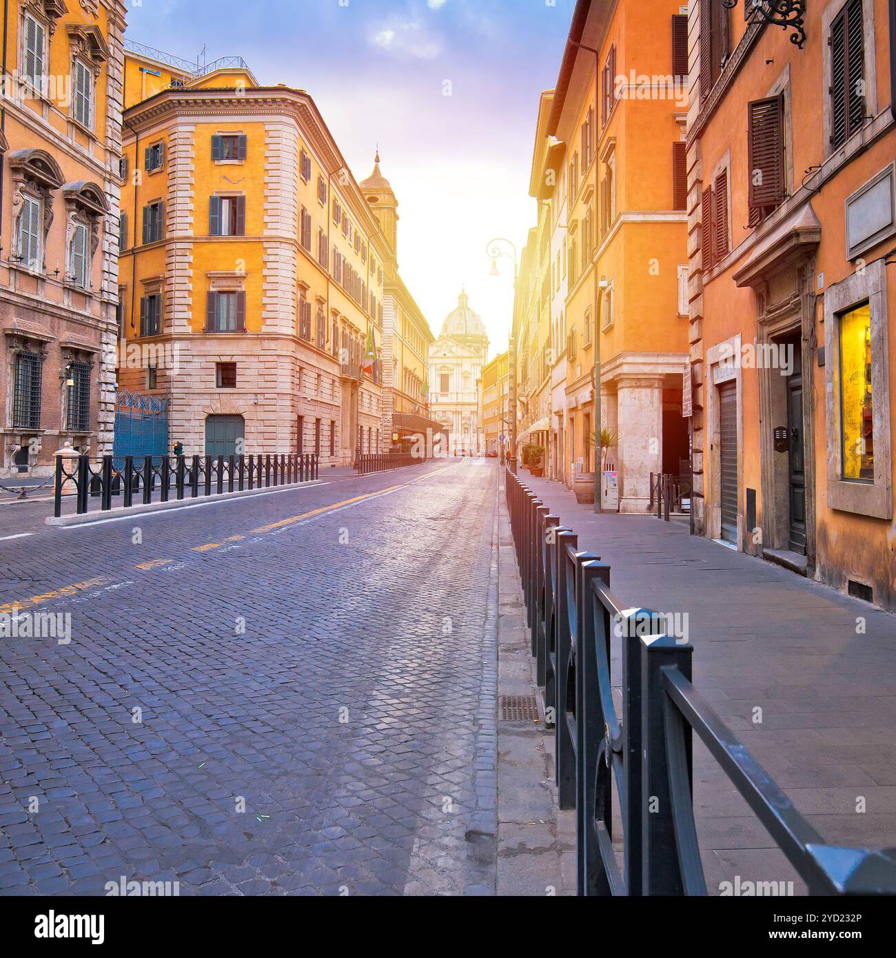 Aerial view empty street hi-res stock photography and images - Alamy