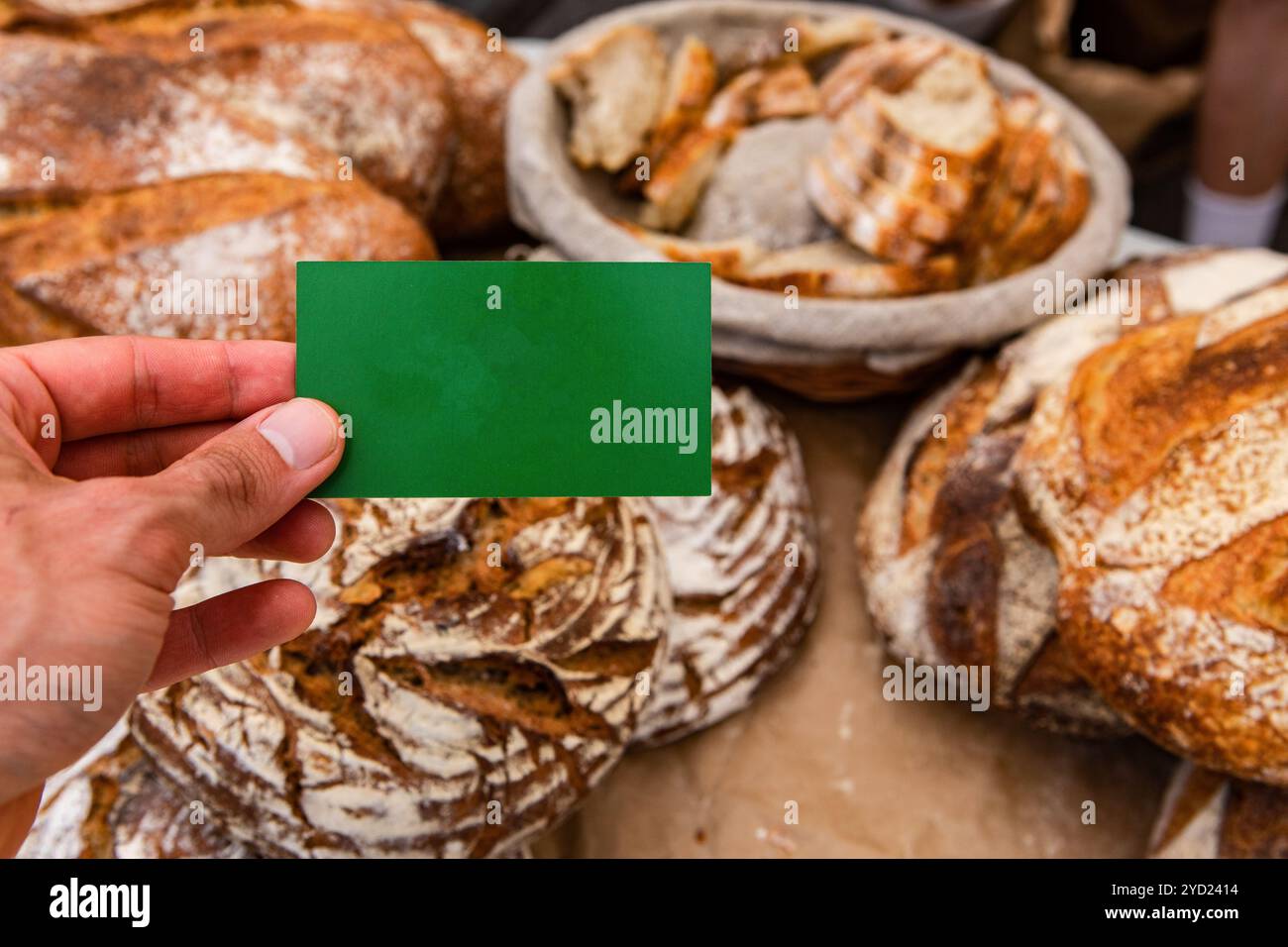 Baked goods at outdoor agriculture fair Stock Photo - Alamy