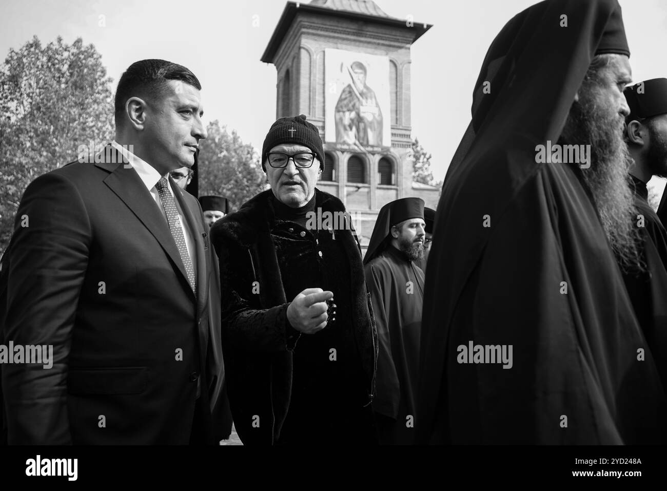 Bucharest, Romania. 24th Oct, 2024: George Simion (L), president of ...