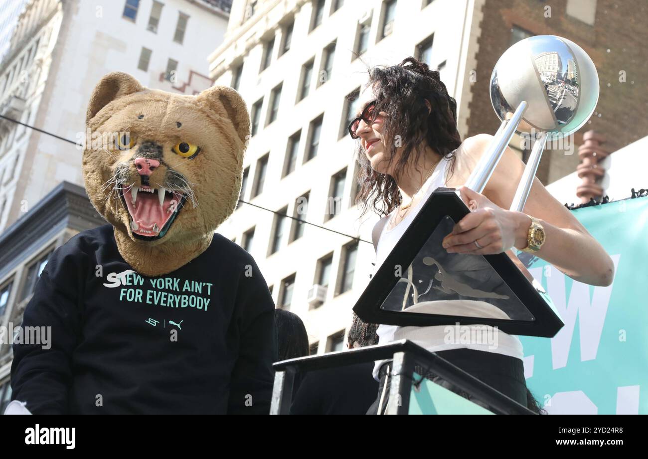 New York, New York, USA. 24th Oct, 2024. New York Liberty basketball ...