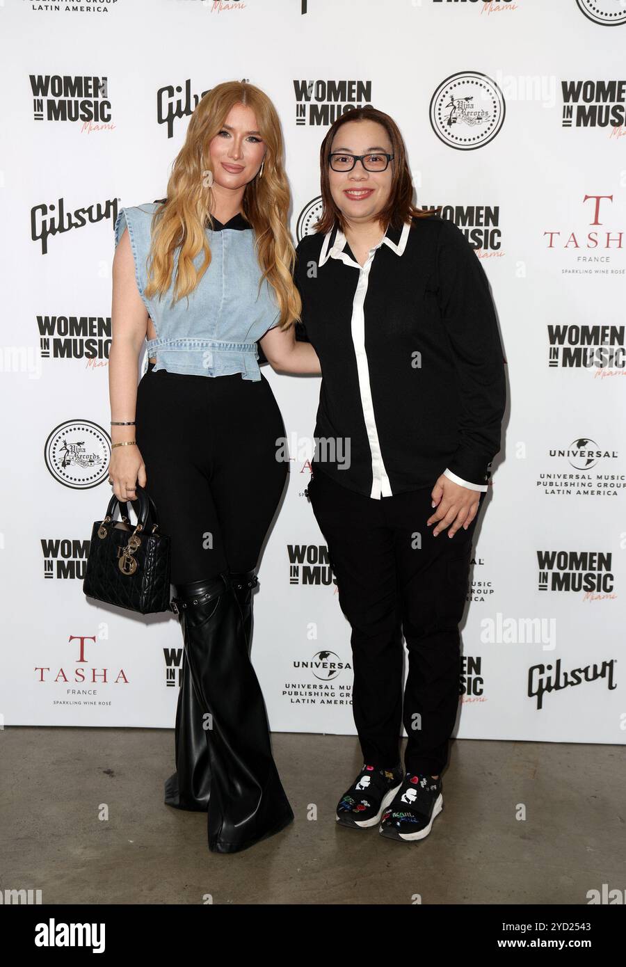 MIAMI, FL-OCT 24: Ivana Gavrilovic and Jennifer Perez pose during Meet ...