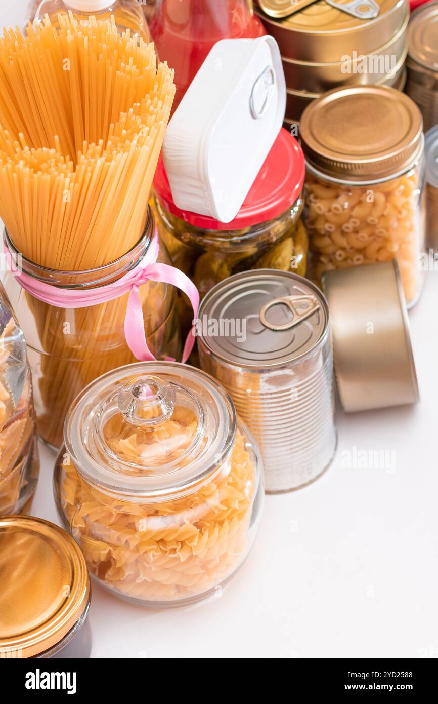 Food Reserves: Canned Food, Spaghetti, Pate, Tuna, Tomato Juice, Pasta ...