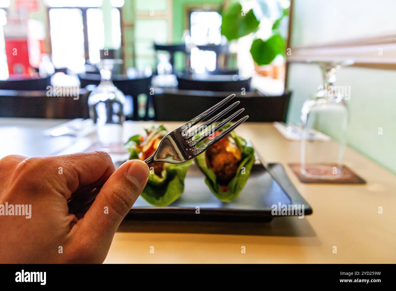 Healthy appetizer in restaurant Stock Photo - Alamy