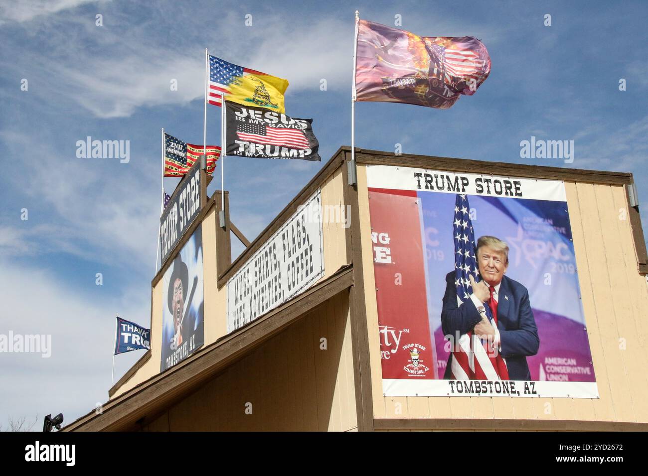 A Trump Store that opened a year and a half ago can be seen off Route ...