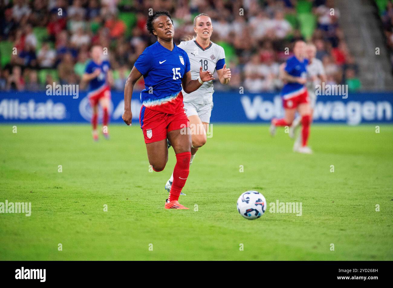October 24, 2024: Jaedyn Shaw (15) midfielder with US WomenÃ s Soccer ...