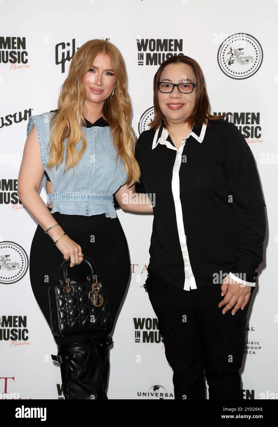 MIAMI, FL-OCT 24: Ivana Gavrilovic and Jennifer Perez pose during Meet ...
