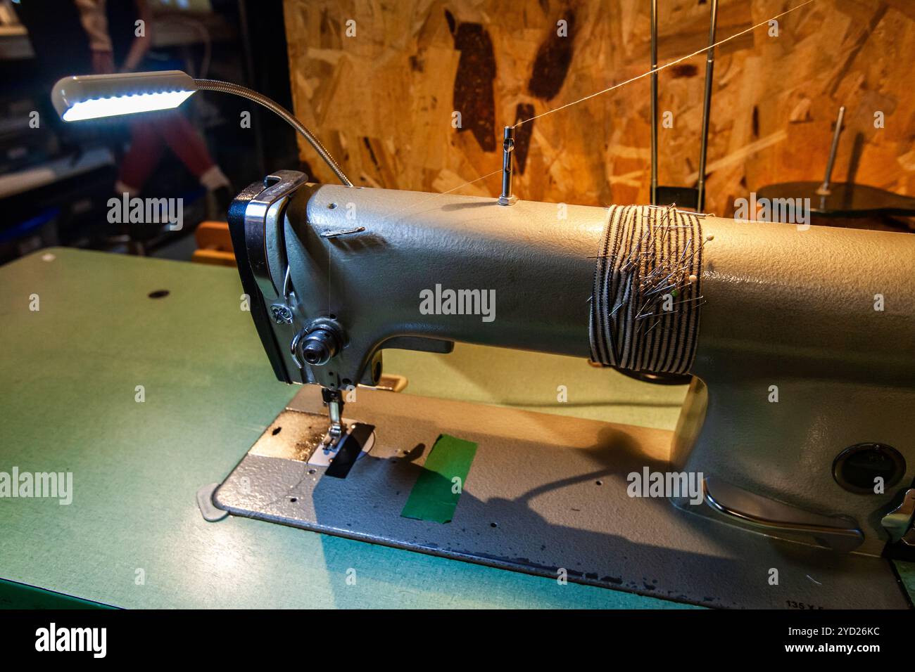 Vintage industrial sewing machine Stock Photo - Alamy