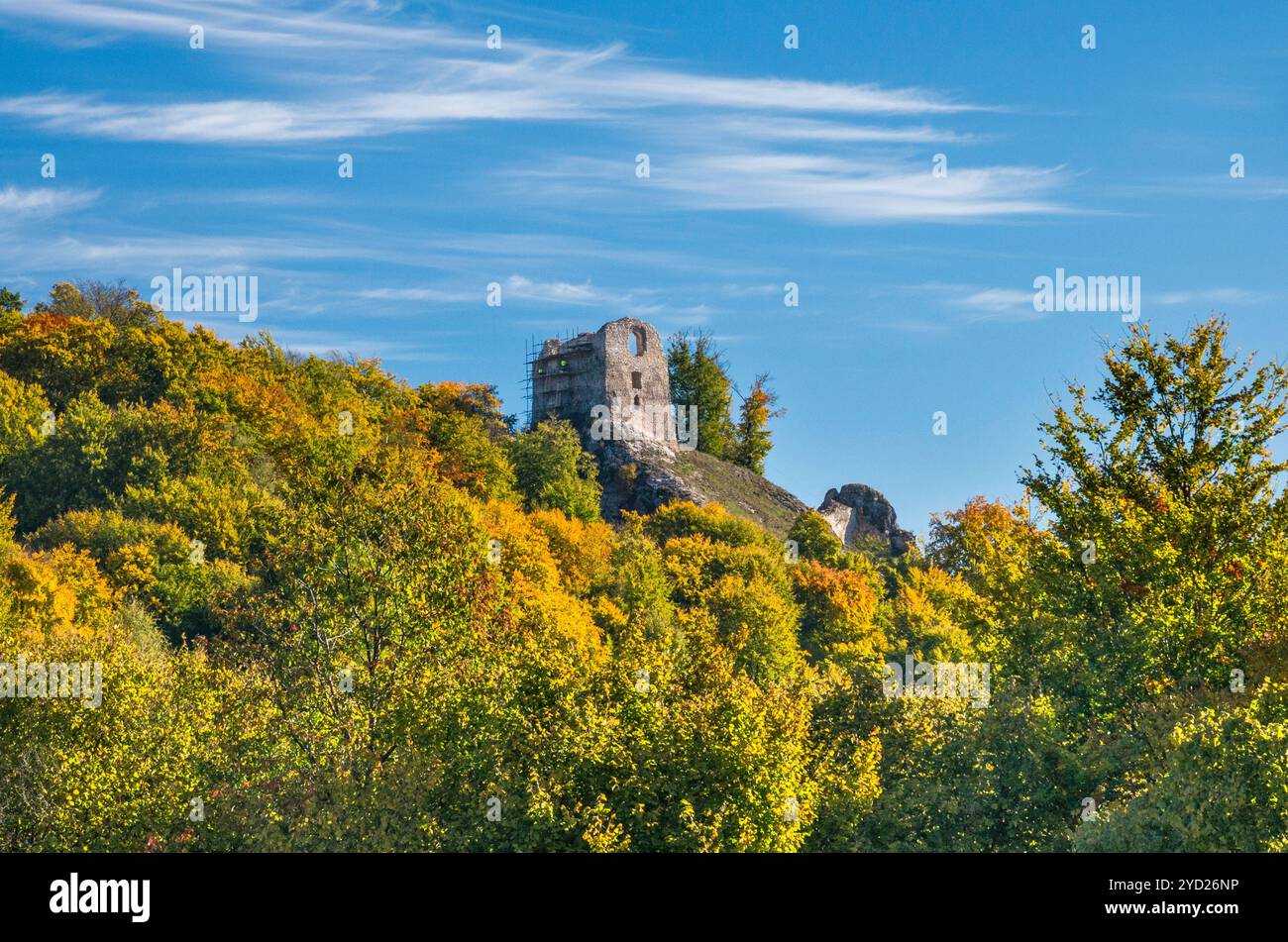 Hanigovce Castle {Hanigovský hrad, Novy hrad)} ruins, 14th century ...