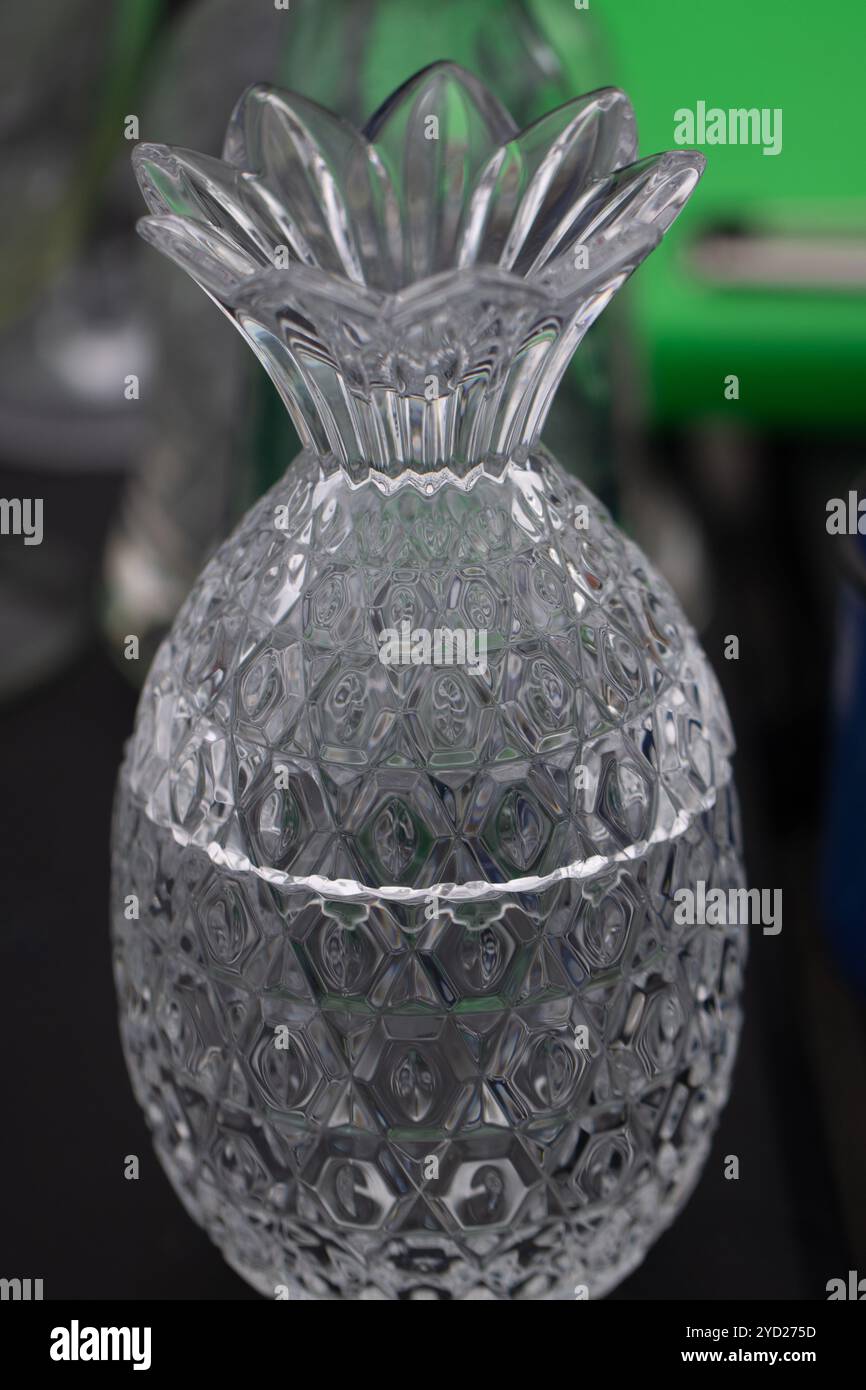 Pineapple Crystal Container on display Stock Photo - Alamy