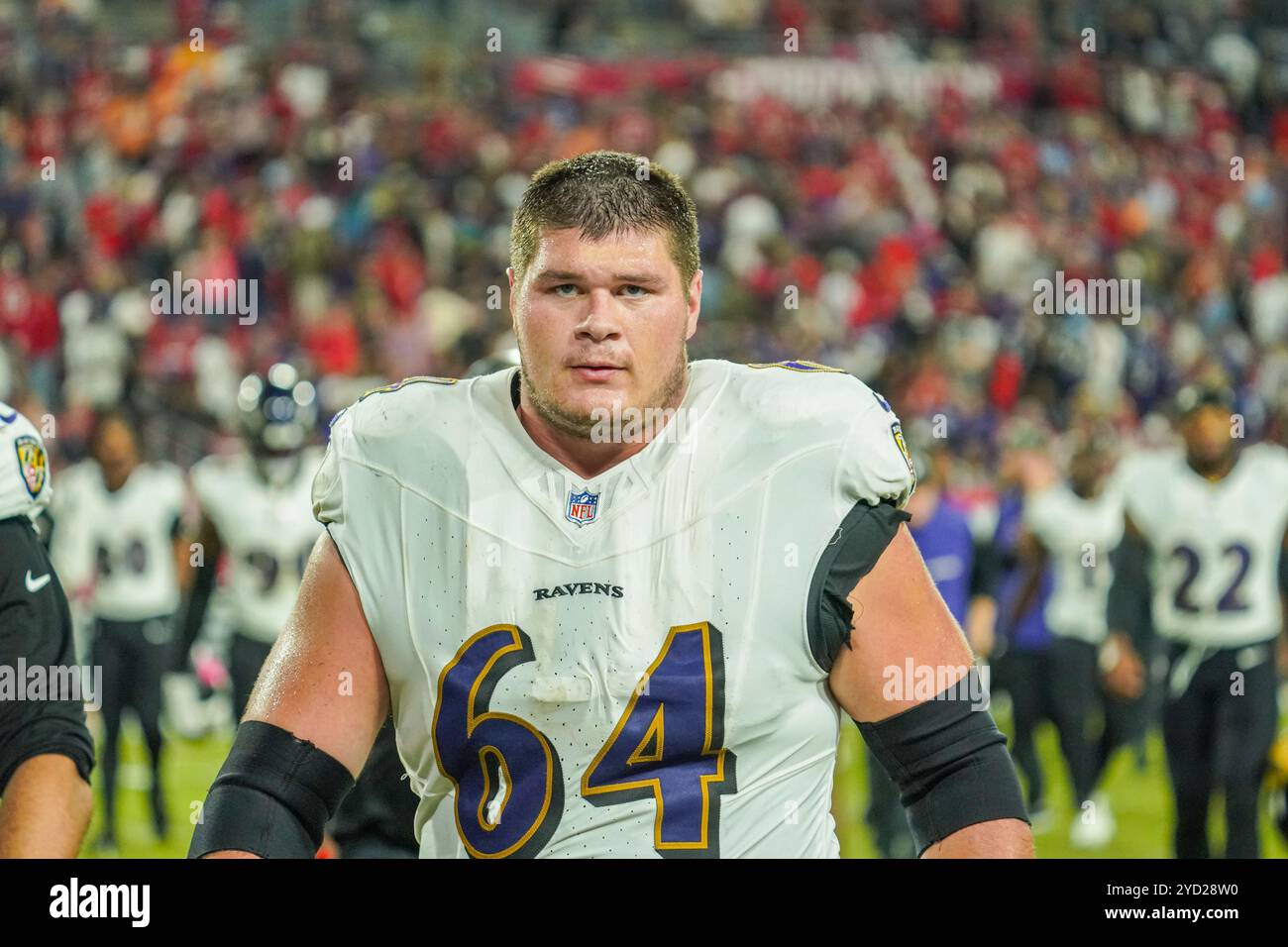 Tampa Bay, Florida, USA, October 21, 2024, Baltimore Ravens player ...