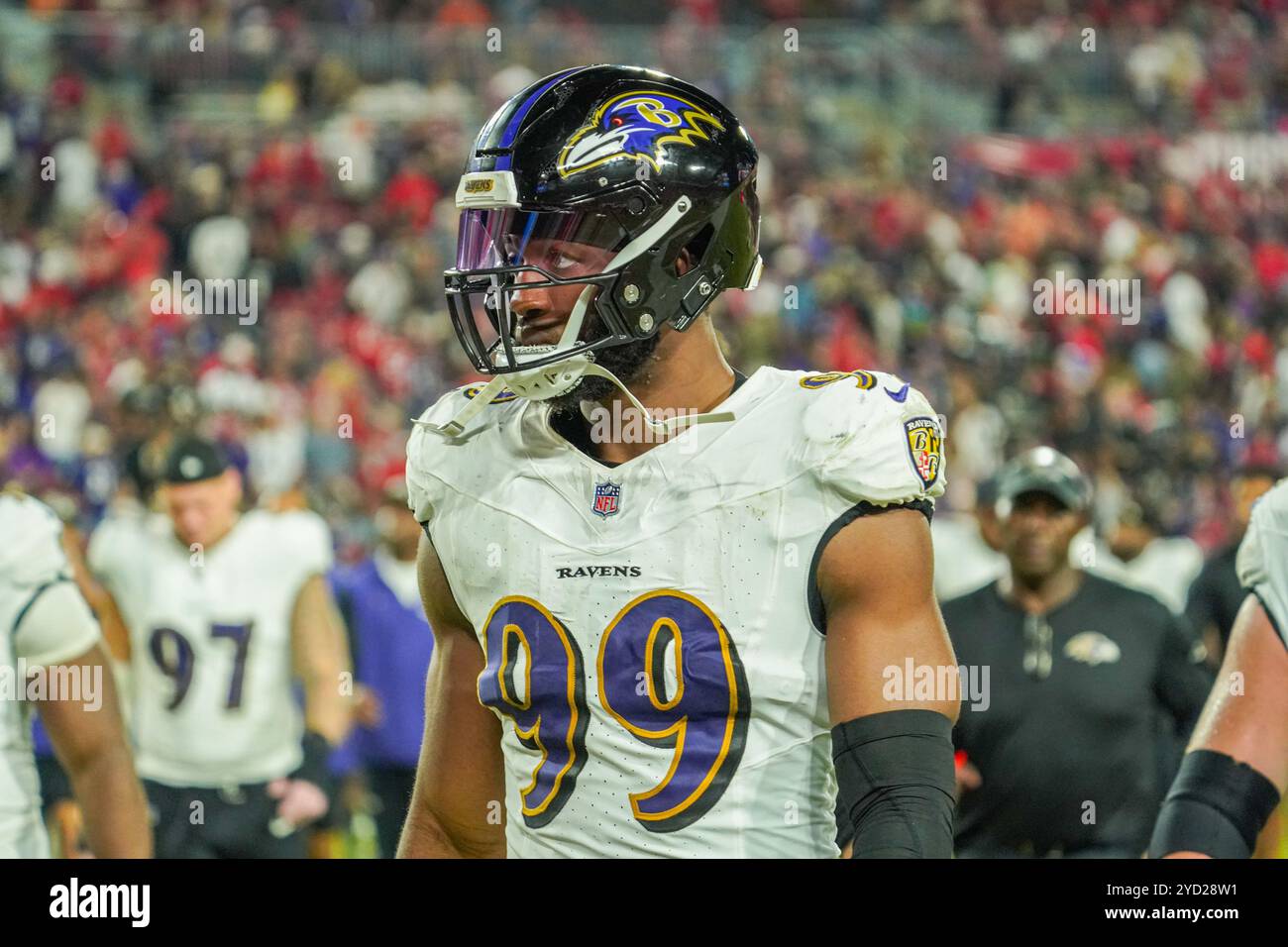 Tampa Bay, Florida, USA, October 21, 2024, Baltimore Ravens player ...