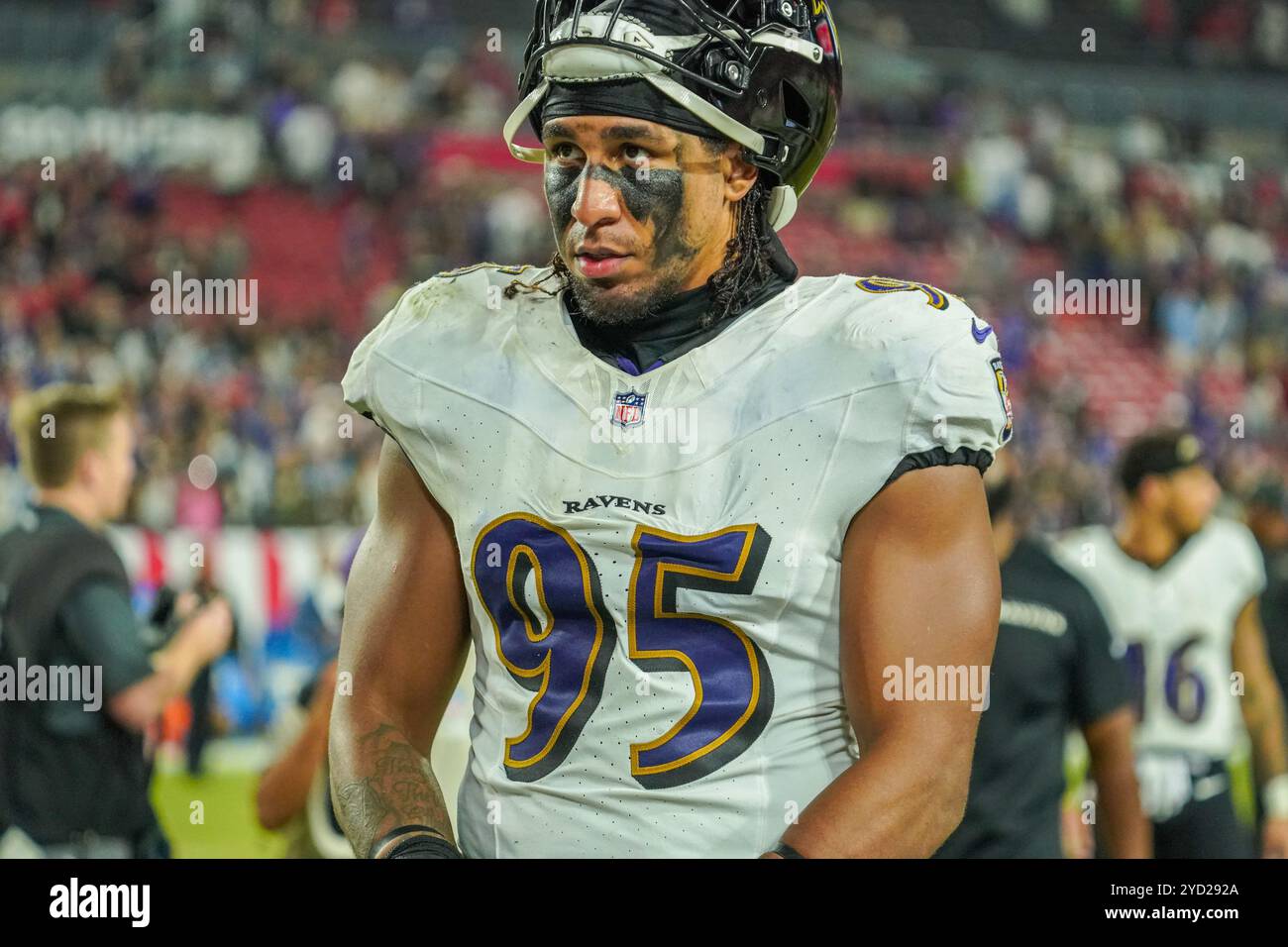 Tampa Bay, Florida, USA, October 21, 2024, Baltimore Ravens player ...