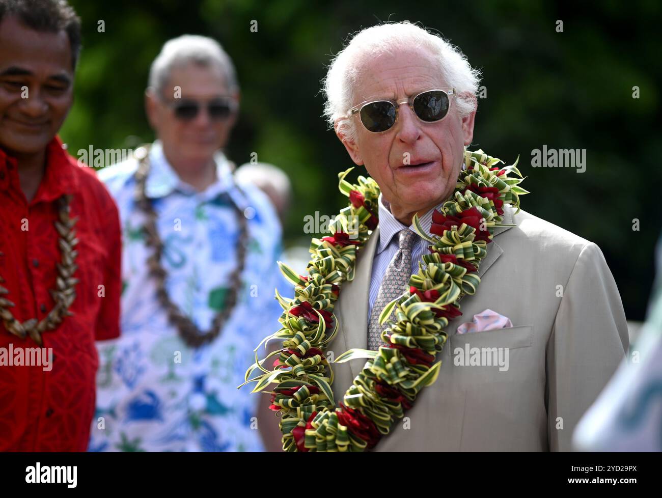King Charles III, during a visit to officially open The King's Garden ...