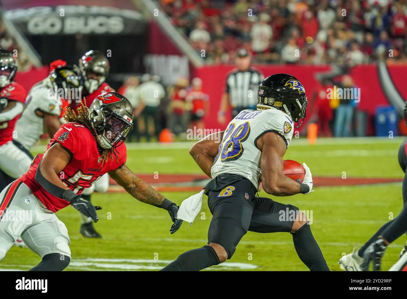 Tampa Bay, Florida, USA, October 21, 2024, Baltimore Ravens runningback ...