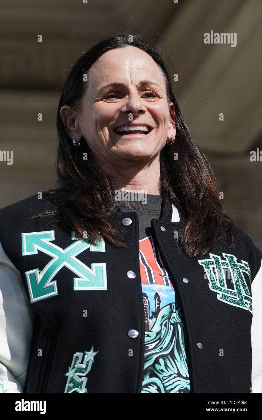 Sandy Brondello in attendance for Ticker Tape Parade for WNBA Champion ...